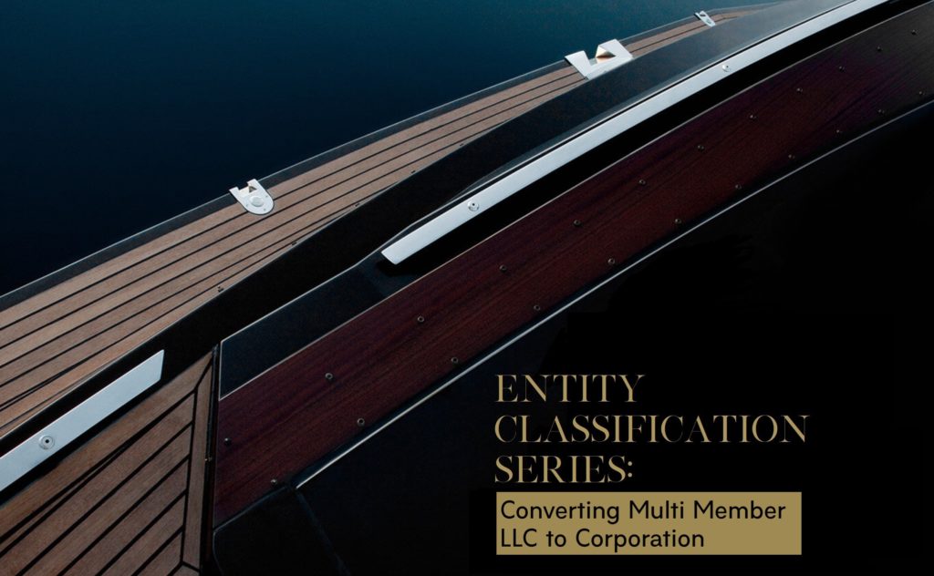 Converting Multi Member LLC to Corporation - Asena Advisors